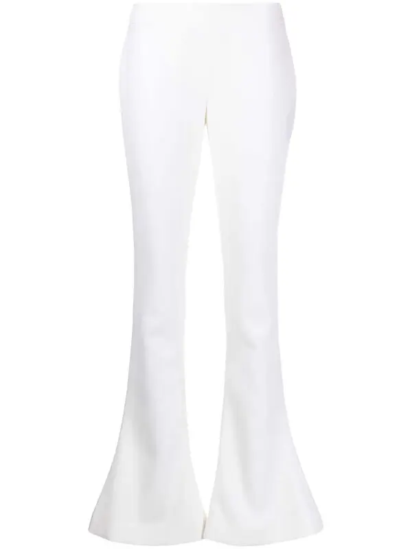Balmain Flared Tailored Trousers - White