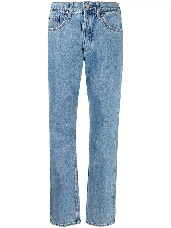ANINE BING High-waisted Straight-leg Jeans