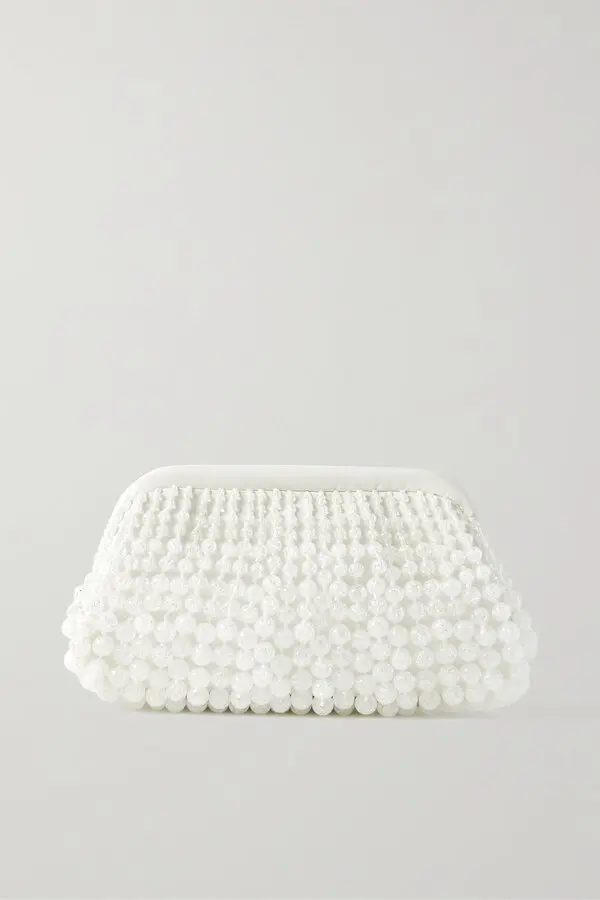 Cult Gaia Nia Embellished Leather Clutch