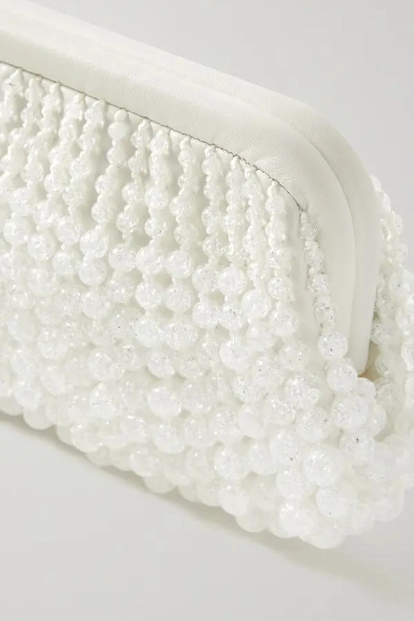 Cult Gaia Nia Embellished Leather Clutch