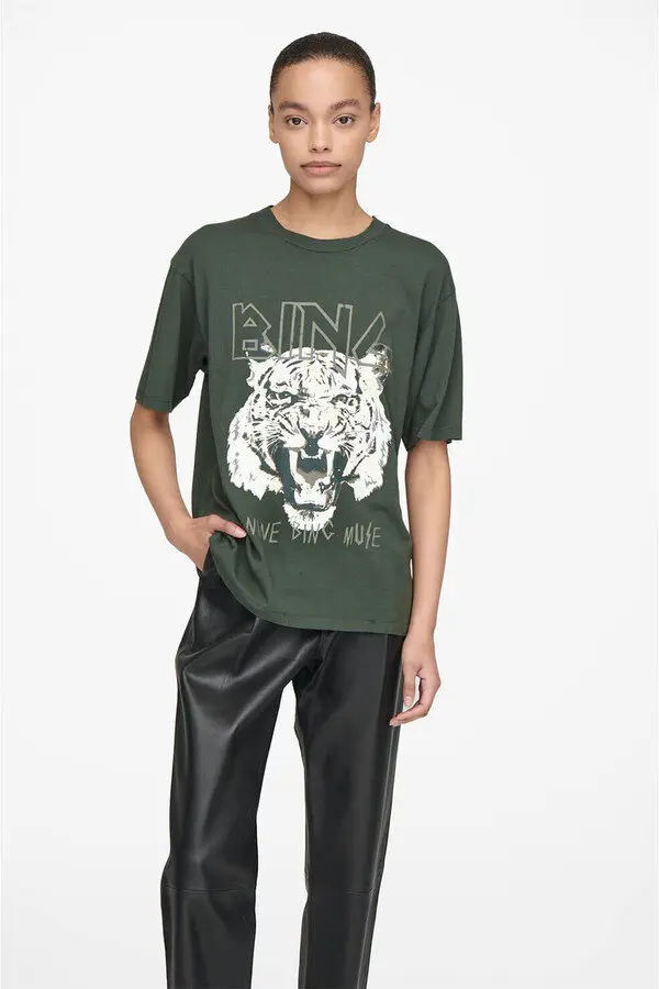 ANINE BING Tiger Tee Forest