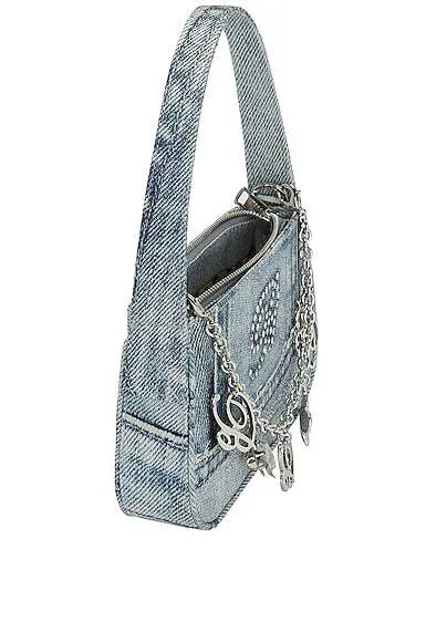 Blumarine Denim Bag In Blue