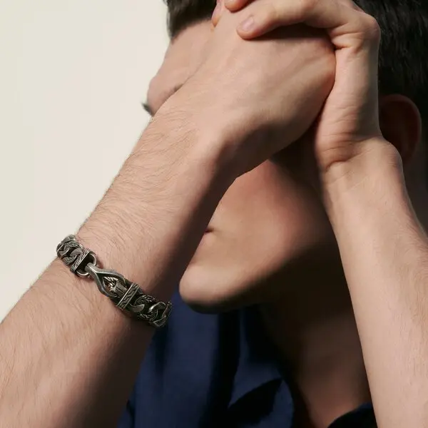 John Hardy Asli Curb Chain Bracelet, Dark
