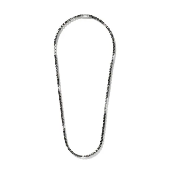 John Hardy Box Chain Necklace, Dark 4.8mm