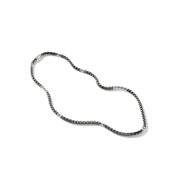 John Hardy Box Chain Necklace, Dark 4.8mm