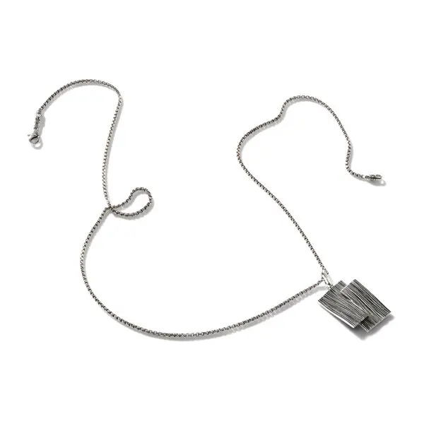 John Hardy Bamboo Striated Pendant Necklace