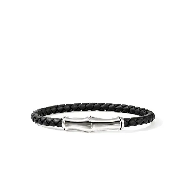John Hardy Bamboo Station Bracelet - Black