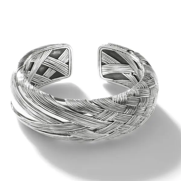 John Hardy Bamboo Woven Kick Cuff
