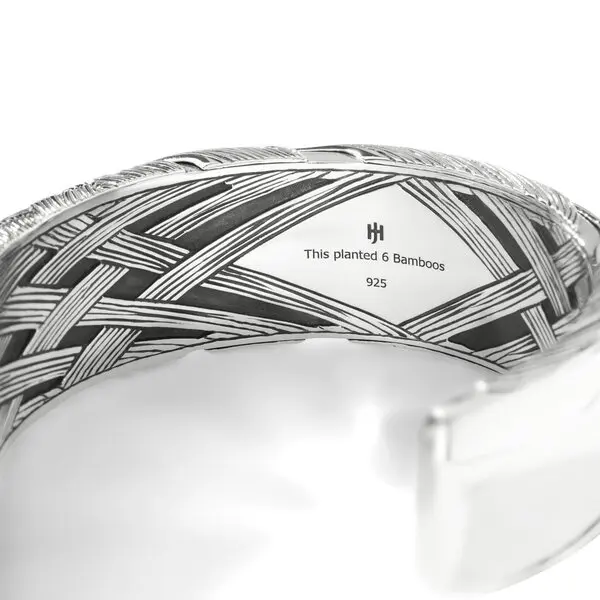 John Hardy Bamboo Woven Kick Cuff
