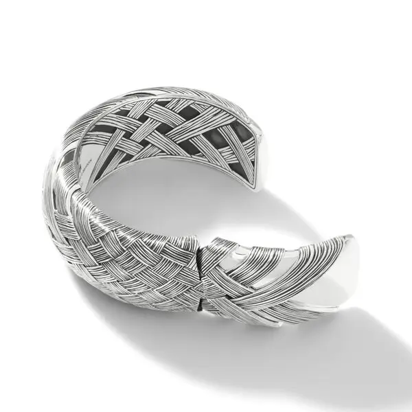 John Hardy Bamboo Woven Kick Cuff