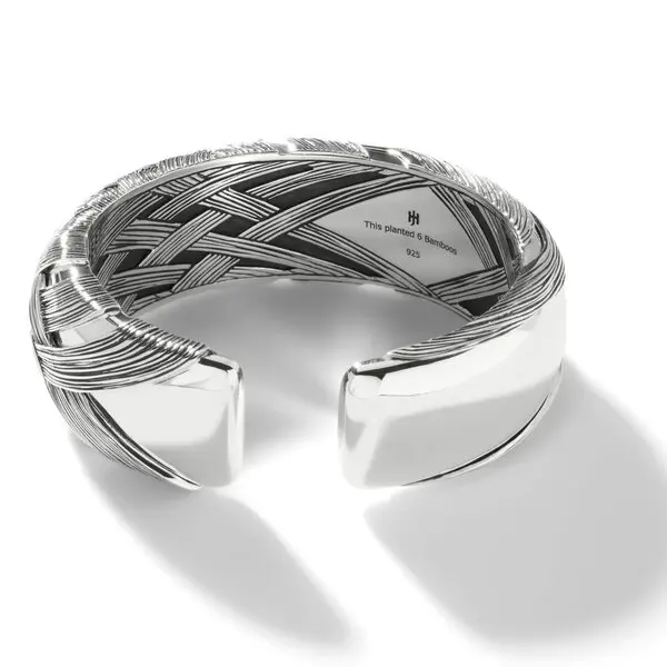 John Hardy Bamboo Woven Kick Cuff