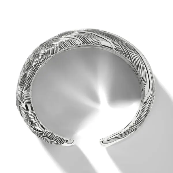 John Hardy Bamboo Woven Kick Cuff