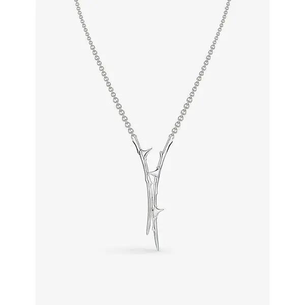 SHAUN LEANE Rose Thorn Pendant Necklace - Silver
