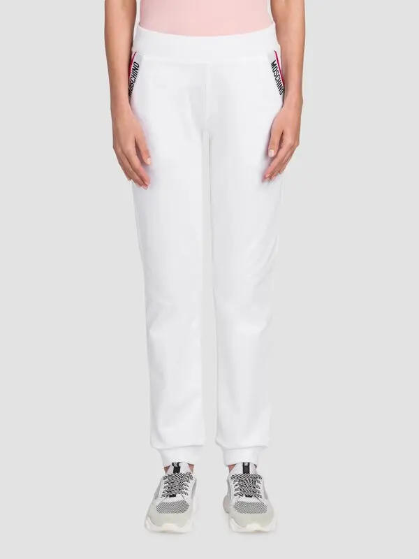 Moschino Stretch-cotton Jogger Pants