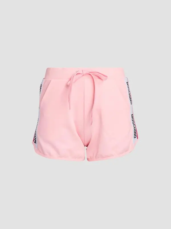 Moschino Stretch-cotton Track Shorts - Pink