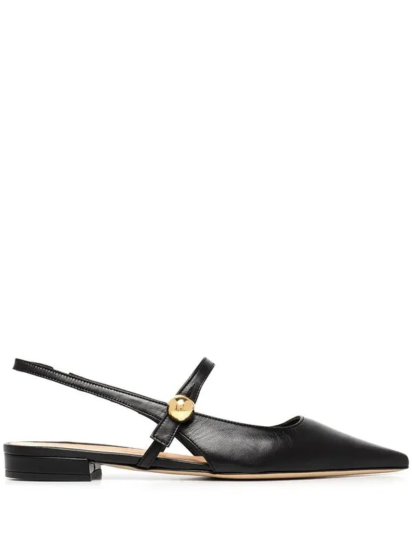 MADISON MAISON Slingback Ballerina Shoes - Black