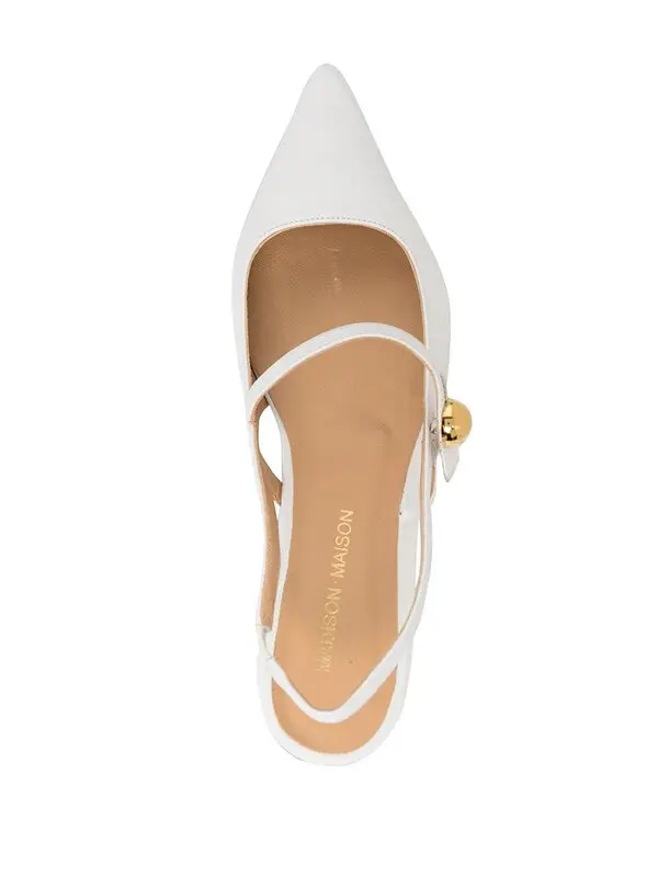 MADISON MAISON Slingback Ballerina Shoes - White