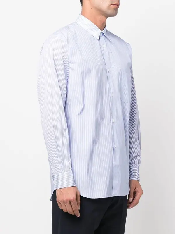 Comme Des Garçons Forever Multi-stripe Shirt - Blue
