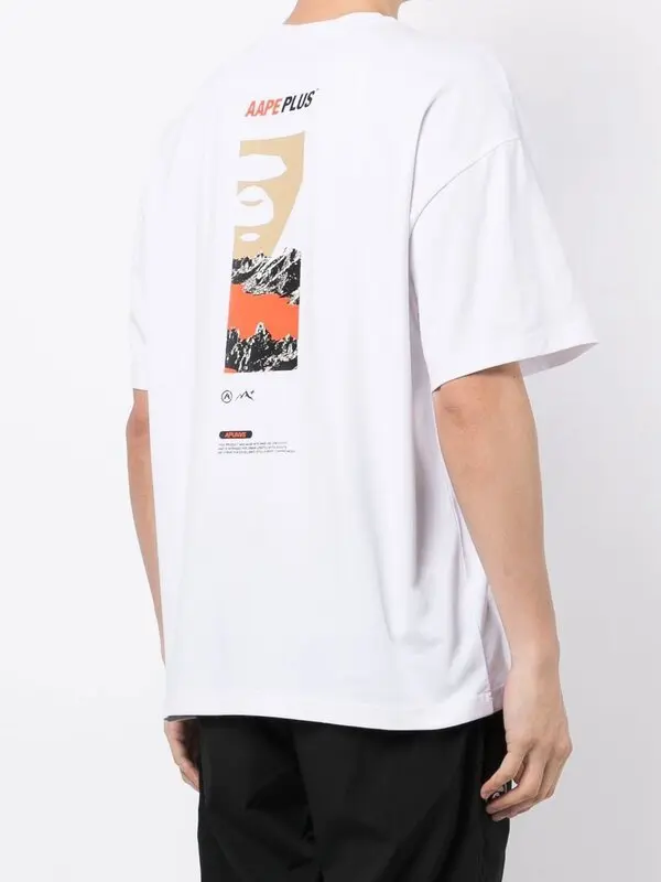 AAPE BY *A BATHING APE Moonface Graphic-print T-shirt