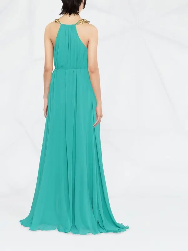 Patrizia Pepe Chain-link Neck Strap Maxi Dress