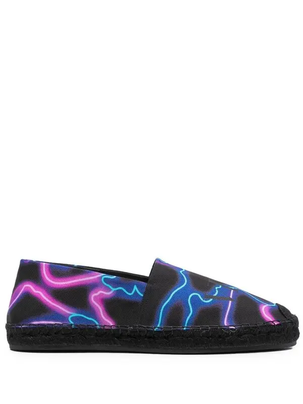 Valentino Garavani Vltn Logo-print Espadrilles - Black