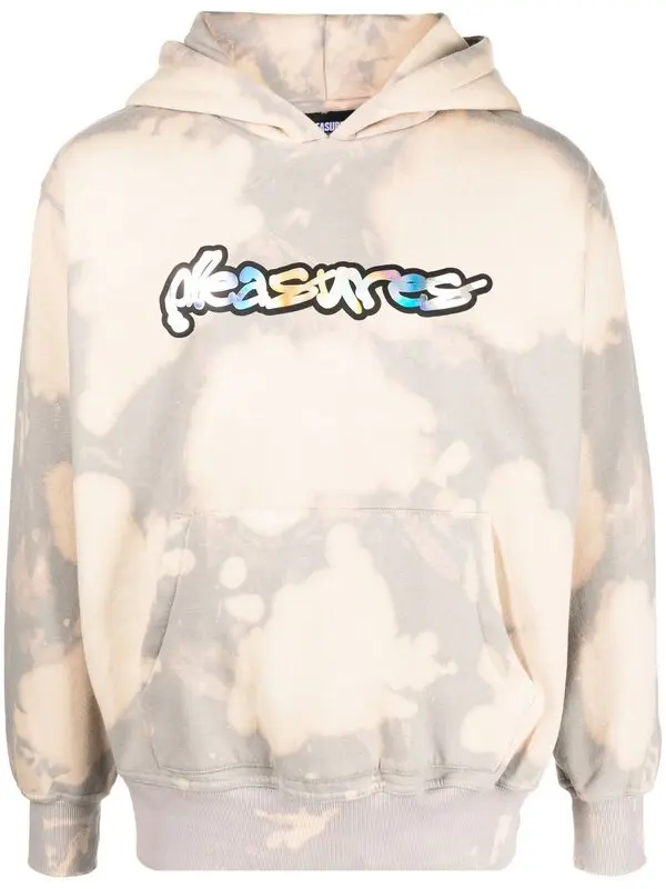 PLEASURES Bleached-effect Hoodie