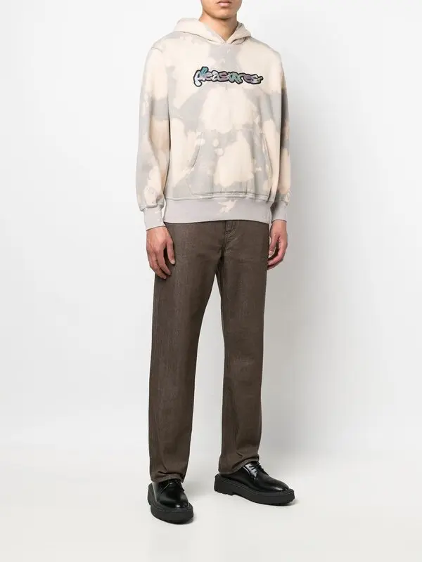 PLEASURES Bleached-effect Hoodie