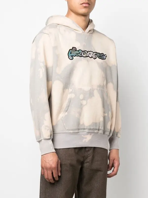 PLEASURES Bleached-effect Hoodie