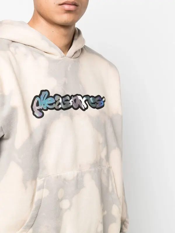 PLEASURES Bleached-effect Hoodie