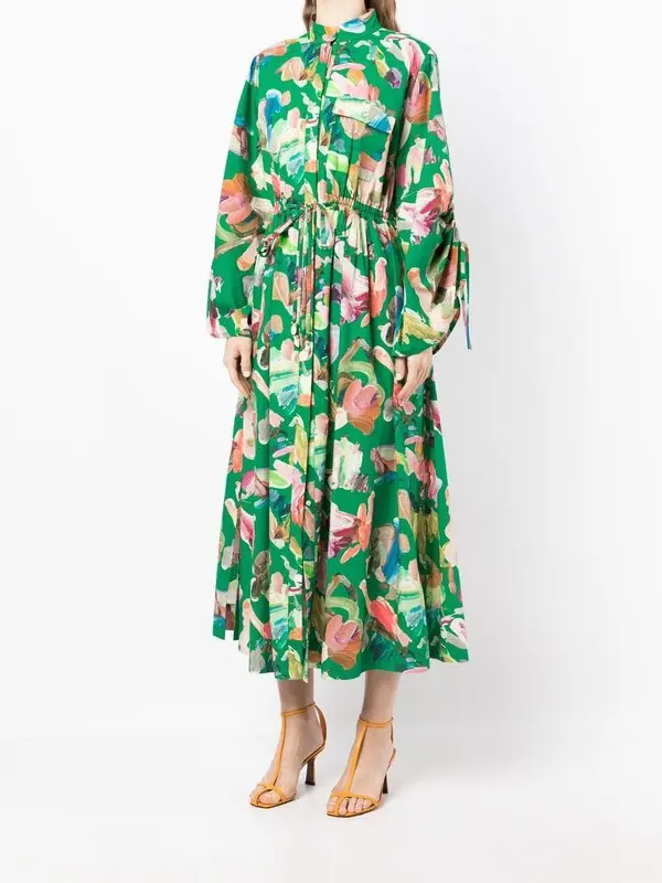 ALEMAIS Arlo Abstract-print Shirt Dress