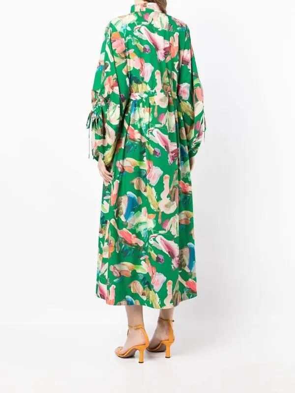 ALEMAIS Arlo Abstract-print Shirt Dress
