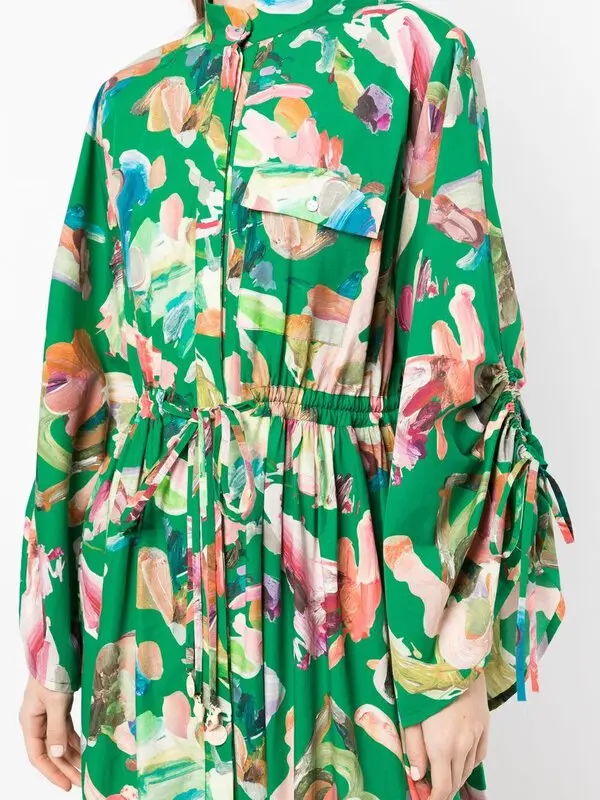 ALEMAIS Arlo Abstract-print Shirt Dress
