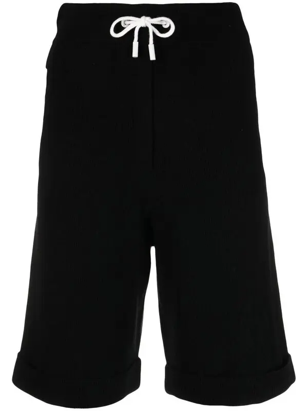 Max & Moi Rib-knit Merino Blend Shorts