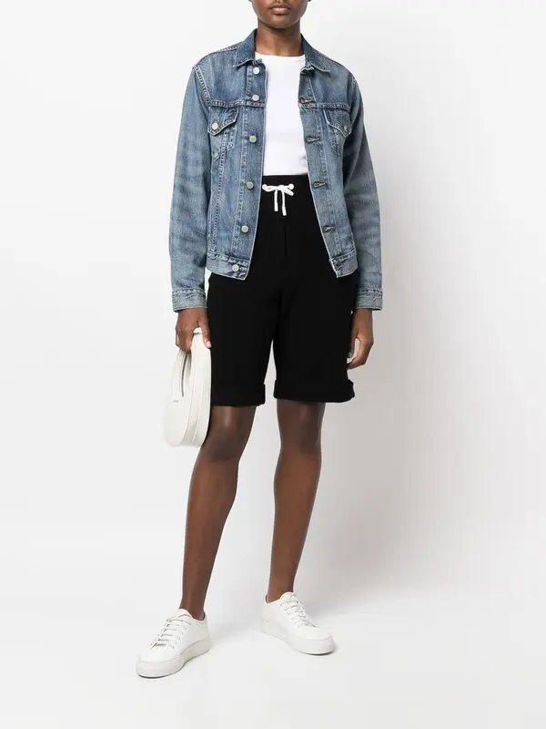 Max & Moi Rib-knit Merino Blend Shorts
