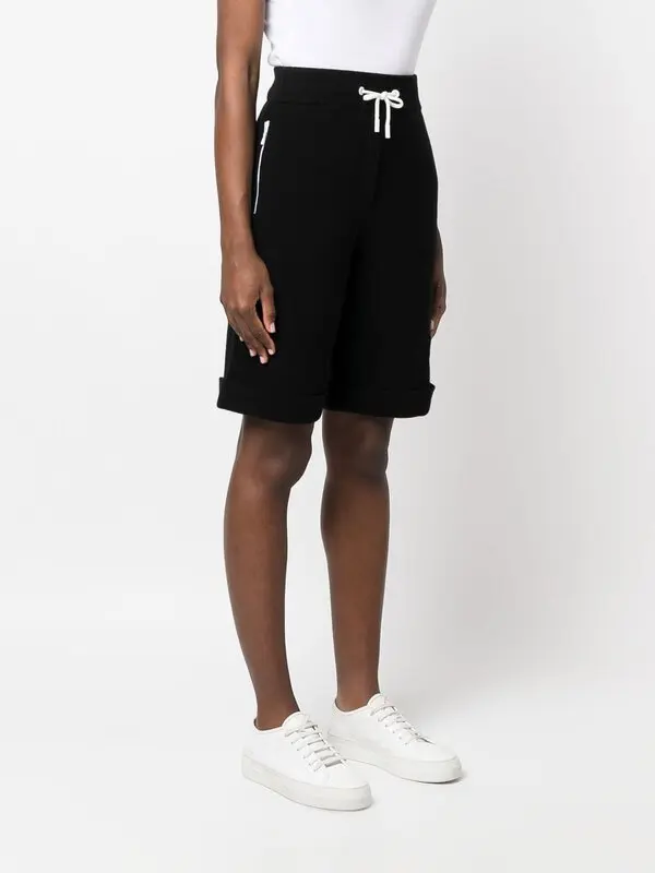 Max & Moi Rib-knit Merino Blend Shorts
