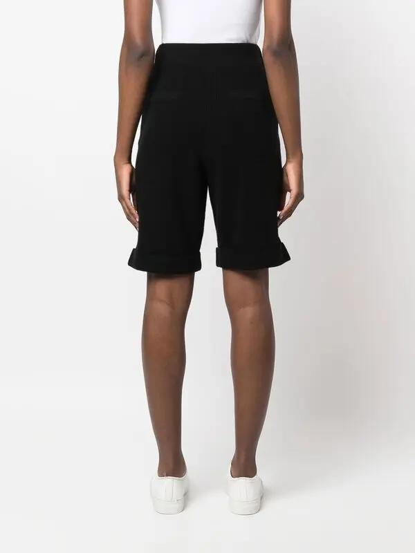 Max & Moi Rib-knit Merino Blend Shorts