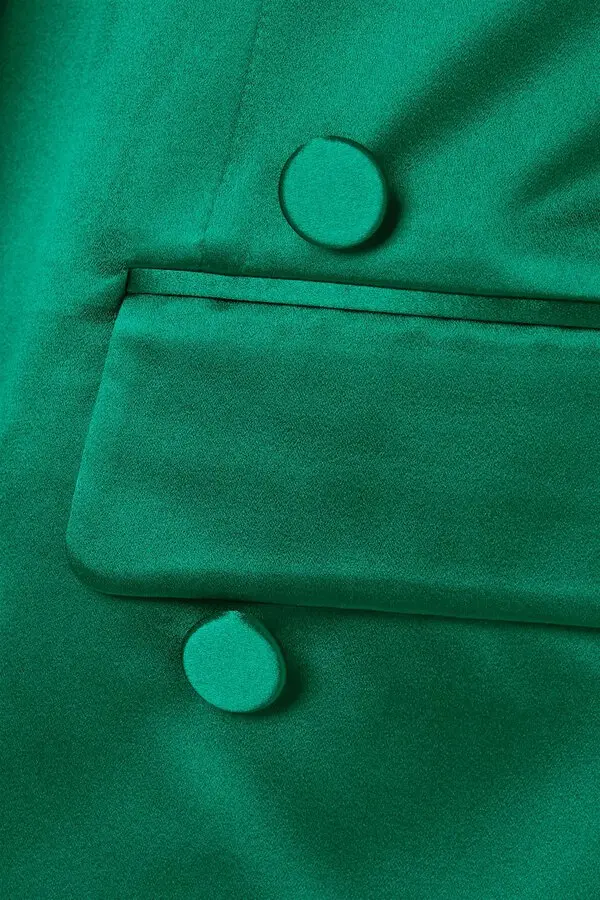 Gucci Love Parade Double-breasted Silk-satin Blazer