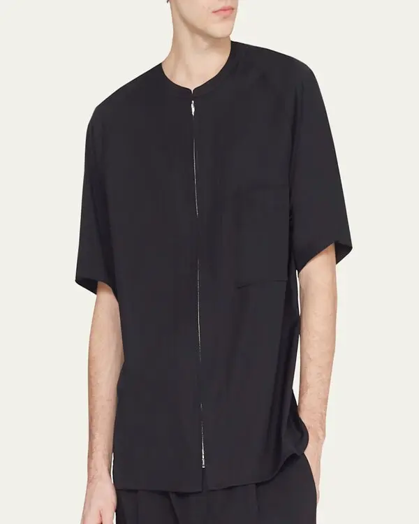 3.1 Phillip Lim Zip-front Baseball Shirt