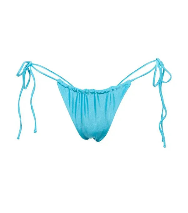 Jade Swim Lana Self-tie Bikini Bottoms - Blue