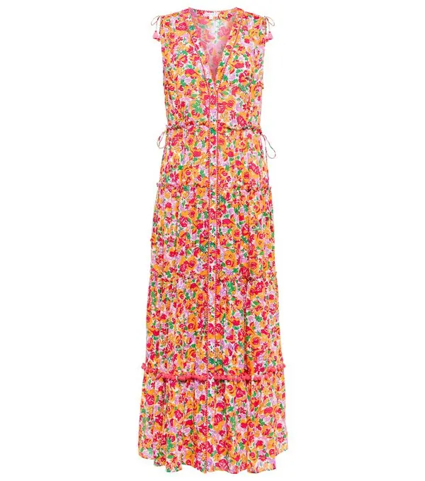 Poupette St Barth Ivy Tiered Maxi Dress