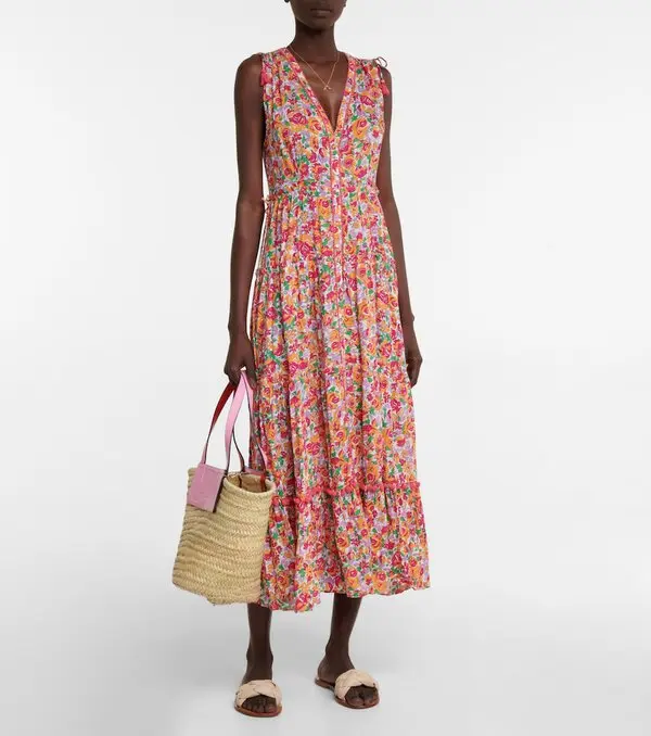 Poupette St Barth Ivy Tiered Maxi Dress