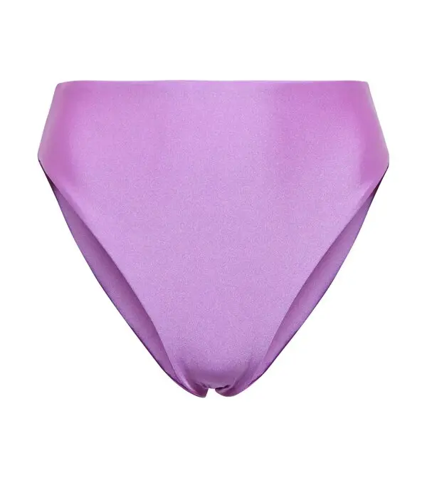 Jade Swim Incline High-rise Bikini Bottom - Purple