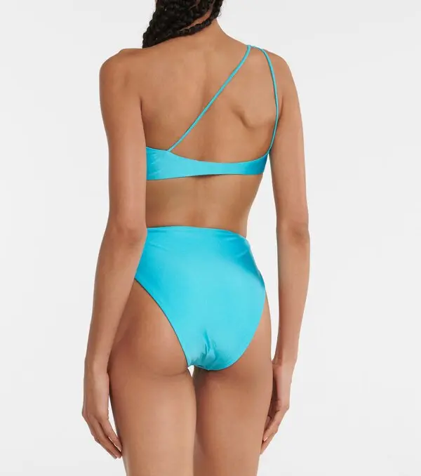Jade Swim Incline High-rise Bikini Bottoms - Blue