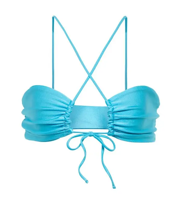 Jade Swim Livi Crossover Bikini Top - Blue