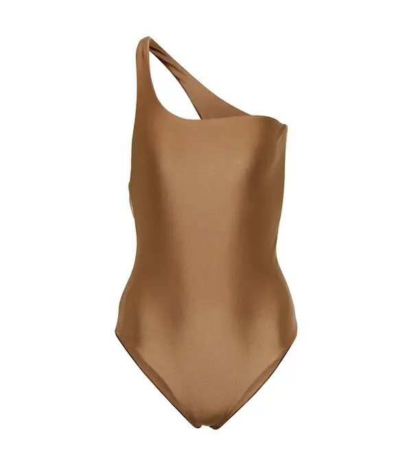 Jade Swim Evolve One-shoulder Swimsuit - Brown