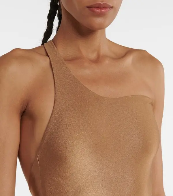 Jade Swim Evolve One-shoulder Swimsuit - Brown