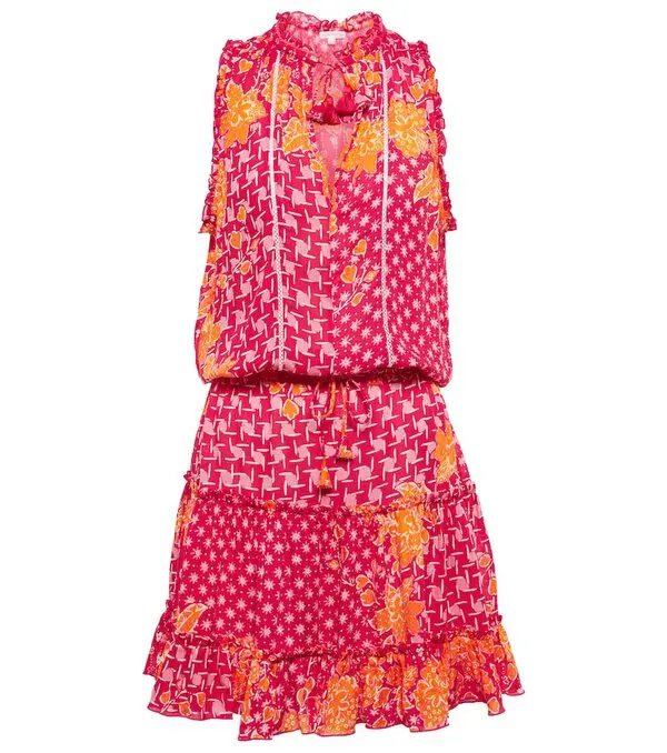 Poupette St Barth Clara Floral Minidress - Pink