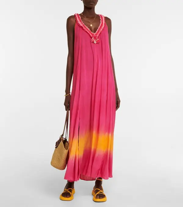 Poupette St Barth Nava Tie-dye Maxi Dress