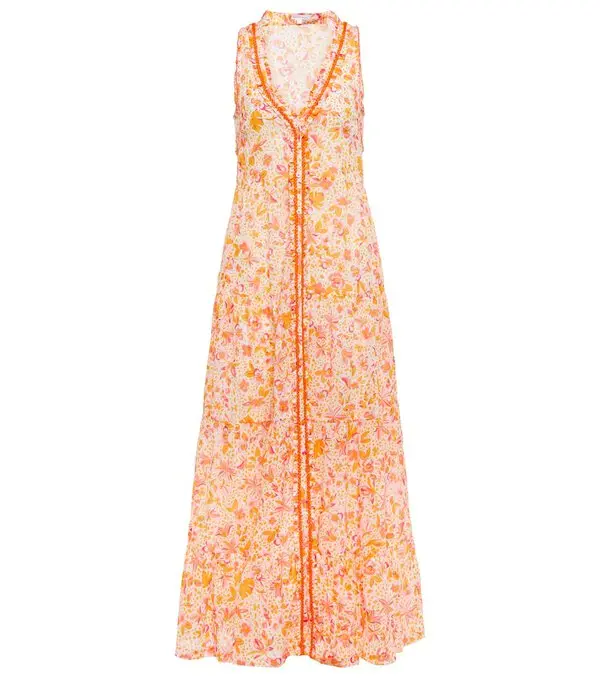 Poupette St Barth Nana Floral Maxi Dress - Multicoloured