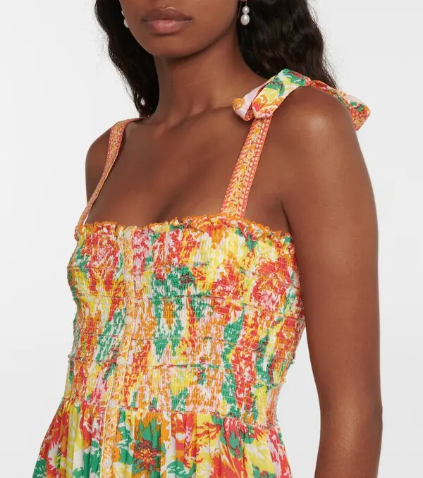 Poupette St Barth Triny Printed Midi Dress